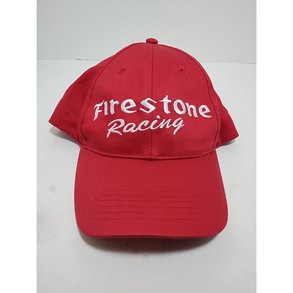 Accessories | Vintage Firestone Racing Hat Cap White Embroidered Red ...